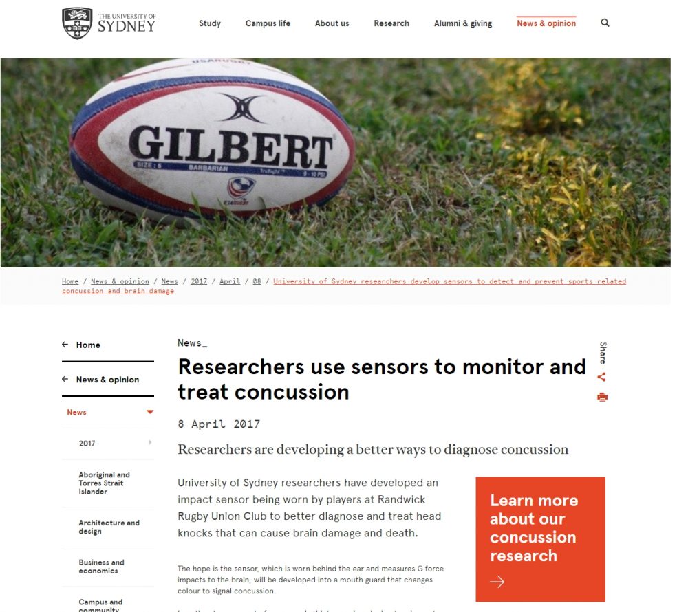 Ear sensor used to develop new mouthguard for diagnosing concussions ...