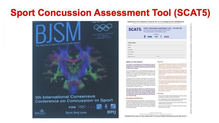 Sport Concussion Assessment Tool (SCAT5) - Concussion Training